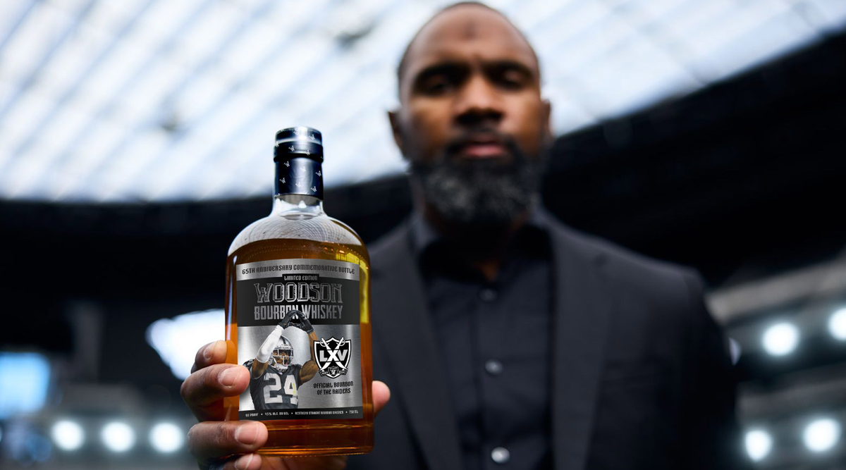 Charles Woodson, Woodson Whiskey Unveil Raiders 65th Anniversary Comme